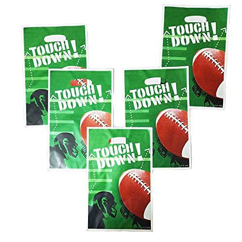 Oringaga 50 PCS Football Theme Plastic Bags/Souvenir Gift bags/Gift Bags Party Supplies Bags Party Supplies Decoration Suitable for Football Theme Parties