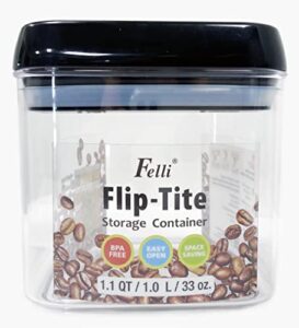 felli flip-tite storage container 1.1 qt / 33 oz