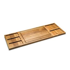 smirly acacia wood cutting board set - wooden cutting boards for kitchen, chopping board set - kitchen cutting board with storage - wood cutting boards for kitchen, large meal prep cutting board