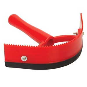 weaver leather sweat scraper/coarse curry combo red / black