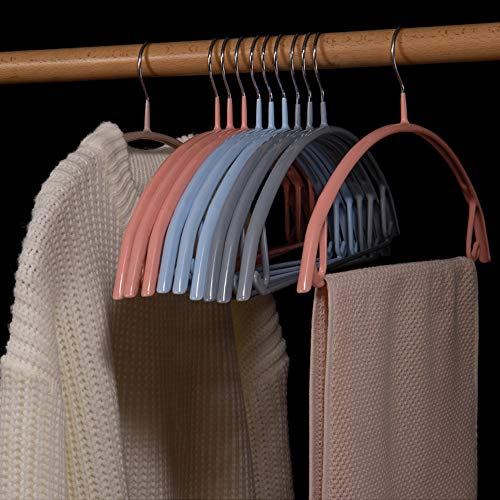 TIANYIYIJIA Hangers Non-Slip Shirt Hanger,Suit HangerCoat Jacket Hangers,Sweater Hangers,PVC-Coating Metal Hangers for Pants, Ideal for Laundry & Everyday Use, Slim & Space Saving (Black)