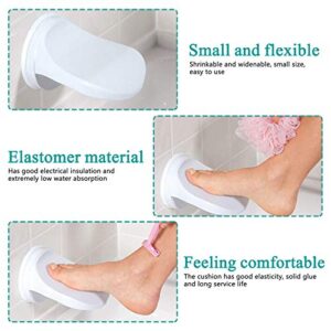 Shower Foot Rest for Shaving Legs, No Drilling is Needed Non-Slip Bathroom Pedal with Powerful Suction Cup Shower Shaving Leg Aid. Suitable for Women & Back Pain Sufferers