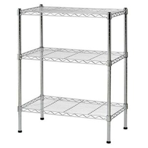 livecreative 3 tier wire shelving rack shelf adjustable unit garage storage organizer home