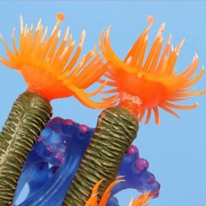 TOPINCN Artificial Coral, Simulation Plant Luminous Silicone Coral Sea Anemone for Fish Tank Landscape Decoration Aquarium Ornaments