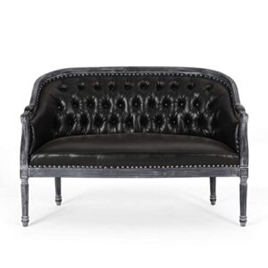 christopher knight home faye love seats, midnight + grey