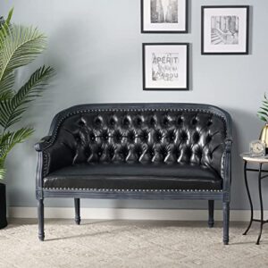 Christopher Knight Home Faye Love Seats, Midnight + Grey