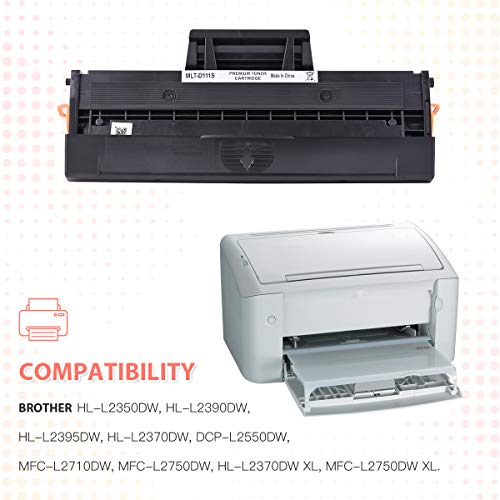 TN760 Compatible Toner Cartridge Replacement for Brother TN-760 TN730 to Use with HL-L2350DW HL-L2390DW DCP-L2550DW HL-L2370DW HL-L2395DW MFC-L2710DW,Page Yield Up to 6000（2Pack）