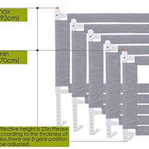 U/D Bed Rails for Toddlers - Extra Long and Tall Specially Designed for Twin, Full, Queen, King (79in(200cm))-1side