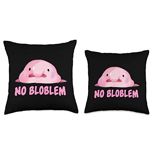 Blobfish Gifts Shirts & Hoodies Blobfish Throw Pillow, 18x18, Multicolor