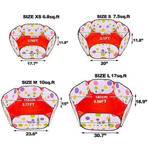 Small Animal Playpen with Waterproof Pads, Reusable Liners, Waterproof Bottom on Both Sides, Fit with Pet Tent (42.5in x 41in) Bedding for Guinea Pig, Rabbit, Hamster, Chinchilla and Hedgehog