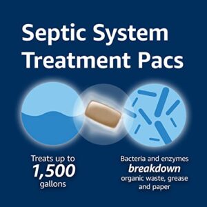 Amazon Basics Septic Treatment Pouch, 3-Pacs, 3 Month Supply 1.9 oz