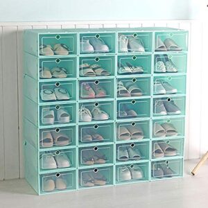 everd1487HH Clamshell Shoe Storage Container Shoe Storage Box Transparent Shoe Box for Storing and Storing Shoes White Men