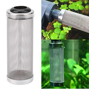 Yosoo Health Gear Shrimp Filter Guard, 2 Piece Stainless Steel Aquarium Mesh Filter, Intake Strainer Filter, Fish Tank Filter Inlet Inflow Basket, Protecting Fish from Inhalation(Large 16mm)