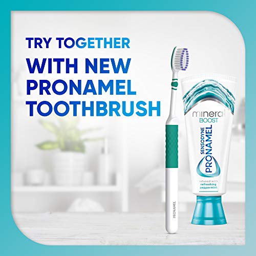 Sensodyne Pronamel Mineral Boost Enamel Toothpaste for Sensitive Teeth, to Replenish Minerals and Strengthen Enamel, Peppermint - 4 Ounces