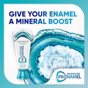 Sensodyne Pronamel Mineral Boost Enamel Toothpaste for Sensitive Teeth, to Replenish Minerals and Strengthen Enamel, Peppermint - 4 Ounces