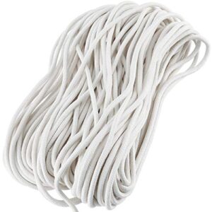 HAKZEON 164FT 1/4 Inch Cotton Rope, Natural Macrame Cord White Clothesline Heavy Duty All Purpose Rope for Wall Hanging, Plant Hanger, DIY Cotton Rope Basket, Crafts, Knitting and Wall Tapestries