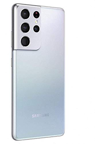 Samsung Galaxy S21 Ultra 5G SM-G998B/DS 256GB 12GB RAM Factory Unlocked (GSM Only | No CDMA - not Compatible with Verizon/Sprint) International Version - Phantom Silver