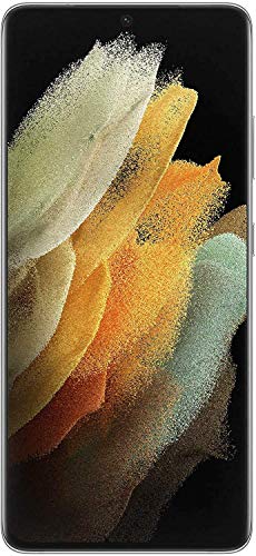 Samsung Galaxy S21 Ultra 5G SM-G998B/DS 256GB 12GB RAM Factory Unlocked (GSM Only | No CDMA - not Compatible with Verizon/Sprint) International Version - Phantom Silver