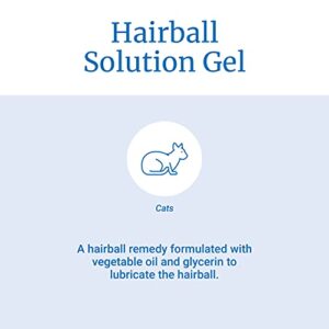 PetAg Hairball Solution Gel Supplement for Cats - Hairball Remedy for Cats - 3.5 oz - 2 Pack