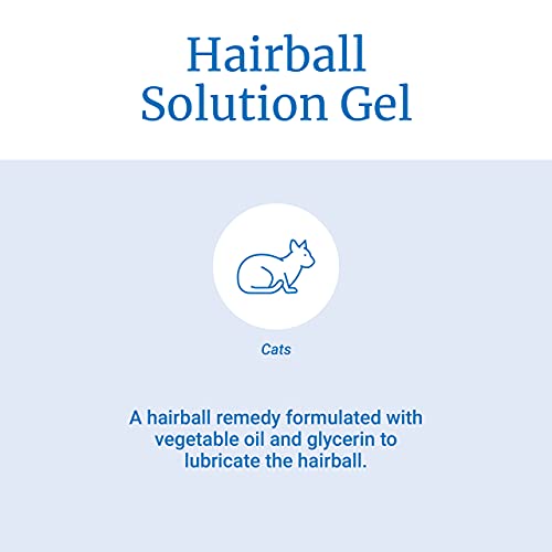 PetAg Hairball Solution Gel Supplement for Cats - Hairball Remedy for Cats - 3.5 oz - 2 Pack