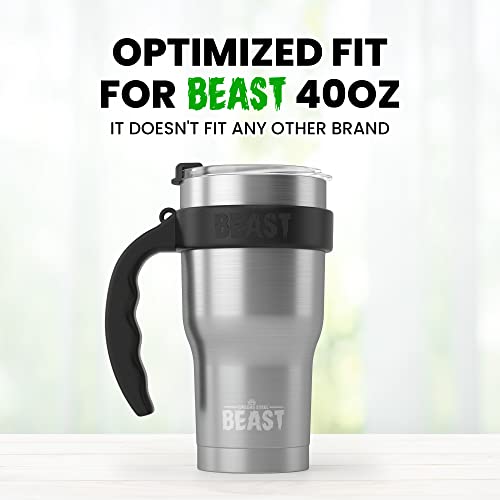 Greens Steel Handle for 40 oz BEAST Tumbler Only | BEAST Tumbler Handle Anti Slip Travel Mug Grip | Beast Cup Holder | BEAST Tumbler Accessories | Lightweight Tumbler Holder | Cup Handle