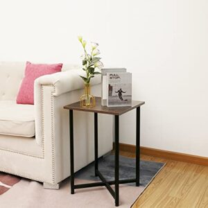 AZL1 Life Concept Modern Square Side End Accent Table for Living Room Bedroom Balcony Family and Office