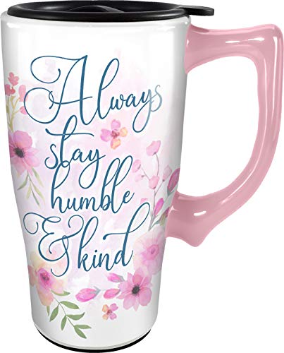 Spoontiques Humble and Kind Ceramic Travel Mug