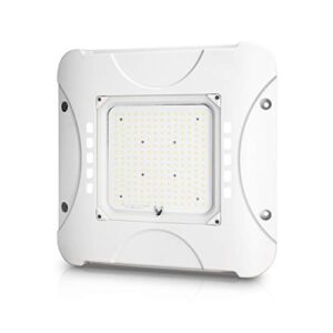 bbmi 150w led canopy light, 20250lm 5000k daylight white, 100-277vac, commercial gas station, street, area & outdoor lighting, led parking garage lights, dlc-qualified & etl-listed (white).