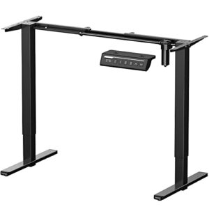 ergear electric stand up desk frame height adjustable table legs sit stand desk frame ergonomic standing desk base workstation frame only