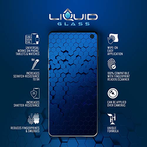 LIQUID GLASS Screen Protector Wipe On Scratch and Shatter Resistant Nano Protection for All Phones Tablets Smart Watches - Universal (New and Advanced)