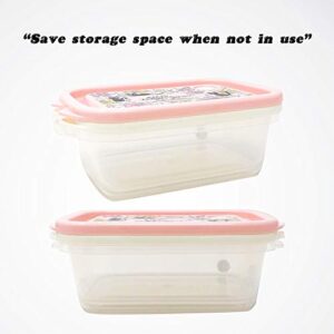 Studio Ghibli Bento Box - Kiki's Delivery Service - JIJI Elegance - Set of 16oz Japanese Lunch Box (2pieces Bento, Non-Woven Fabric Bag), Pink, Ivory