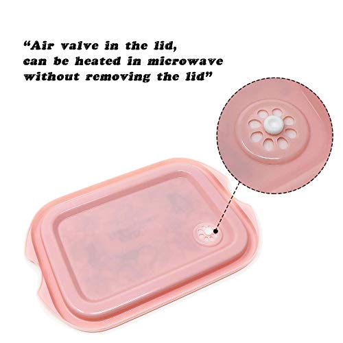 Studio Ghibli Bento Box - Kiki's Delivery Service - JIJI Elegance - Set of 16oz Japanese Lunch Box (2pieces Bento, Non-Woven Fabric Bag), Pink, Ivory