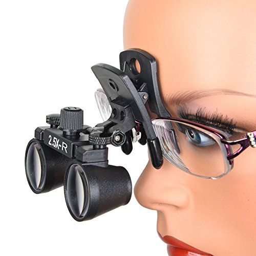 2.5X Binocular Loupes DY-109 Clip-on Type Magnifier Optical Glass