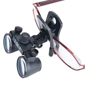 2.5X Binocular Loupes DY-109 Clip-on Type Magnifier Optical Glass