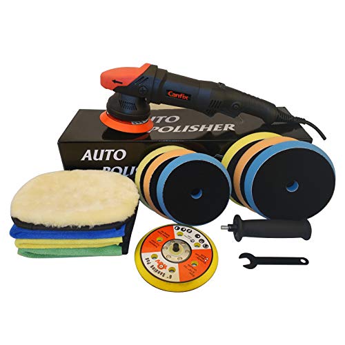 Canfix Dual Action Orbital Car Polisher with 5" and 6" Pads