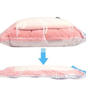 50 Pack Extra Jumbo Double Seal Waterproof Vacuum Storage Bags 52"x47" (130x120cm) Reduces Size by up to 80%