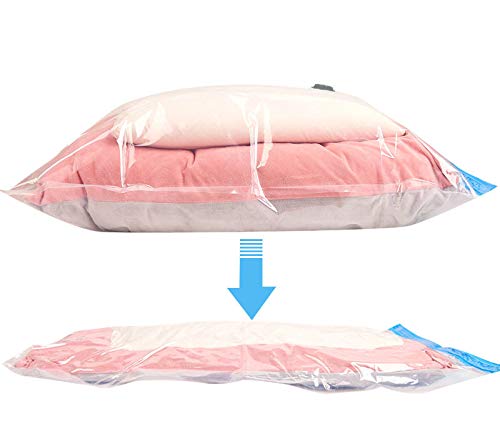 50 Pack Extra Jumbo Double Seal Waterproof Vacuum Storage Bags 52"x47" (130x120cm) Reduces Size by up to 80%