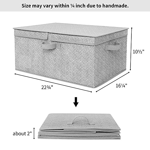 GRANNY SAYS Bundle of 3-Pack Rectangle Storage Bins & 1-Pack Extra Large Rectangle Storage Bin