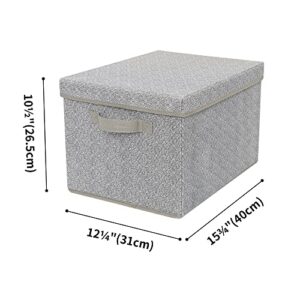 GRANNY SAYS Bundle of 3-Pack Rectangle Storage Bins & 1-Pack Extra Large Rectangle Storage Bin