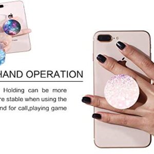 Mount and Stand for Smartphones and Tablets 3 Pack - Marble Rose Gold Geometric White Pink