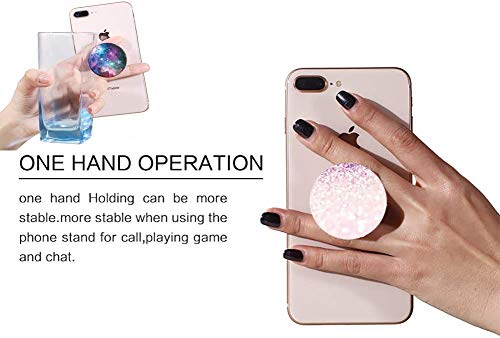 Mount and Stand for Smartphones and Tablets 3 Pack - Marble Rose Gold Geometric White Pink