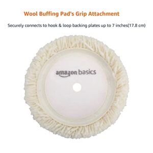 Amazon Basics Wool Buffing Pad for Compound Cutting and Polishing - 8-Inch, 3-Pack