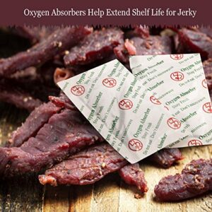 KitVacPak(50Packets)500cc Food Grade Oxygen Absorbers Packets for Home Made Jerky and Long Term Food Storage