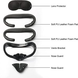 6 in1 Soft Leather Glasses VR Face Cover Sweat-Proof Helmet Eye Face Cover for Oculus Quest 2 Facial Interface Bracket Accessories