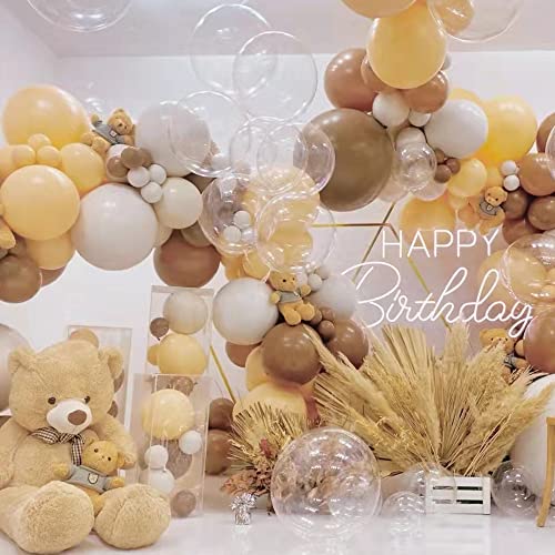 Nude Balloons 12 Inch 50 Pcs Baby Shower Party Balloons Happy Birthday Decoration Apricot Tropical Luau Party Balloons