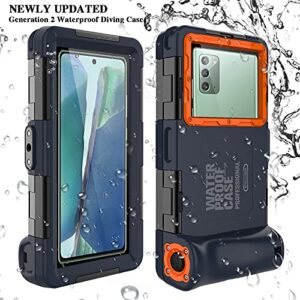 professional diving upgrade waterproof protective case, outdoor swimming snorkeling surfing underwater photo video housing for iphone galaxy huawei oneplus lg motorola google series smartphones