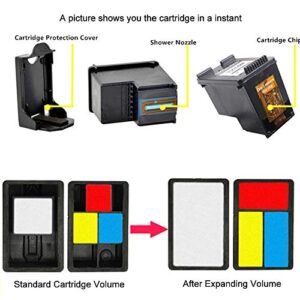 SanSeCai Remanufactured for PG-44 CL-54 XL Ink Cartridges for Canon 44 54 XL Replacement Ink Cartridge for E201 E401 E402 E3110 E471 Printer (Black, Tri-Color, 2-Pack)