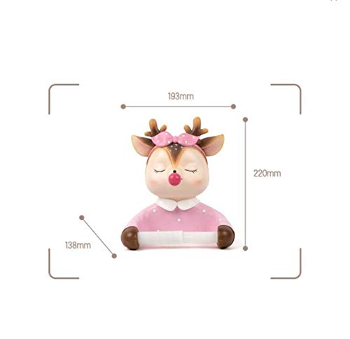 SHUANGJ Toilet Toilet Paper Towel Roll Paper Box Creative Cartoon Cute Sika Deer Roll Paper Hanger Wall-Mounted Free Punch Fantasy Unicorn