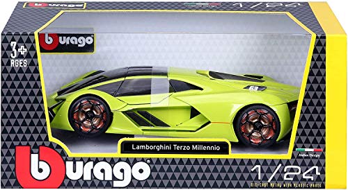 Bburago - 1/24 Scale Model Compatible with Lamborghini Terzo Millennio (Green)