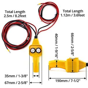 QWORK Winch Hand Control Assembly, for 1500lbs to 5000lbs 12V Electric Winch, 1 Piece